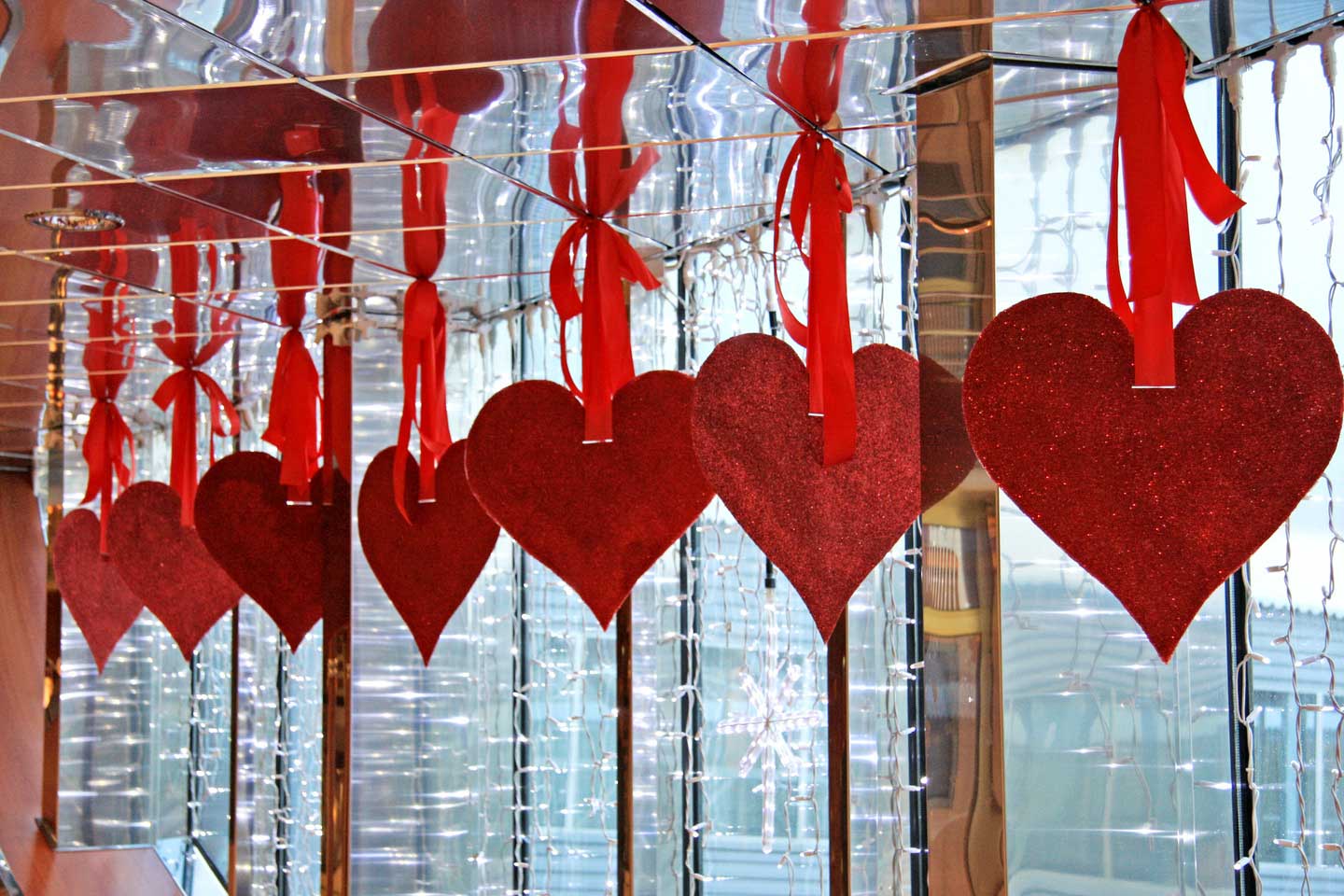 Décors Saint-Valentin Centre Commercial et Galerie marchande